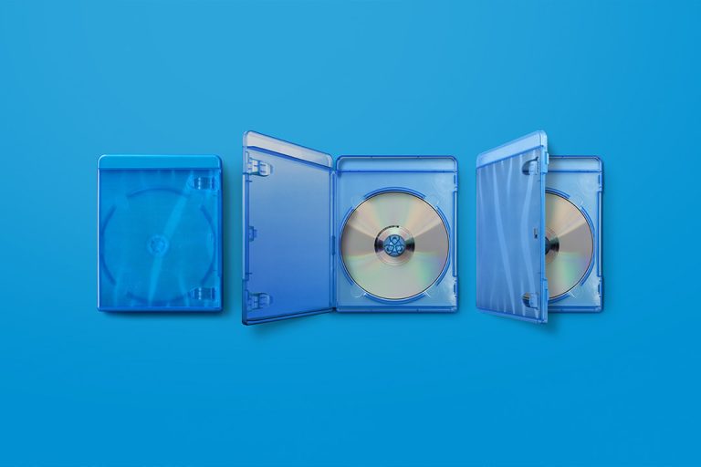 Blu-Ray Case Mockup (3 Isolated Objects) - Avelina Studio